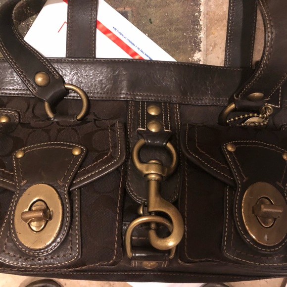 Coach | Bags | Coach Legacy Chocolate Brown Shoulder Bag | Poshmark
